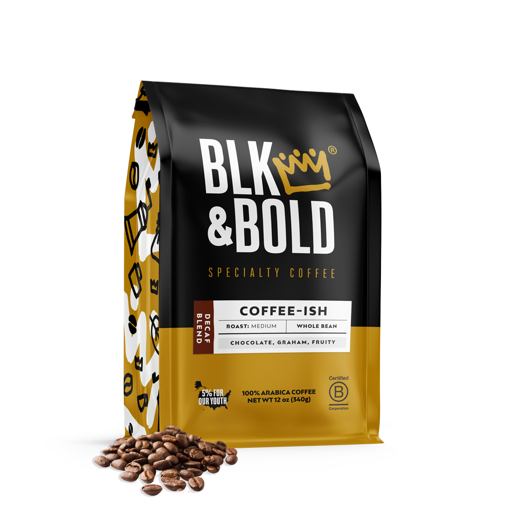 Coffee-ish - Medium Roast Decaf Blend – BLK & Bold Specialty Beverages